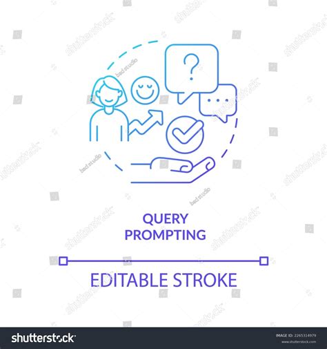 Query Prompting Red Gradient Concept Icon Stock Vector Royalty Free 2265314979 Shutterstock