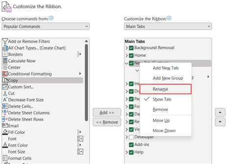 How To Customize The Ribbon In Excel Step By Step Trump Excel