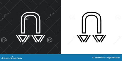 Double Curve Arrow Outline Icon In White And Black Colors Double Curve Arrow Flat Vector Icon