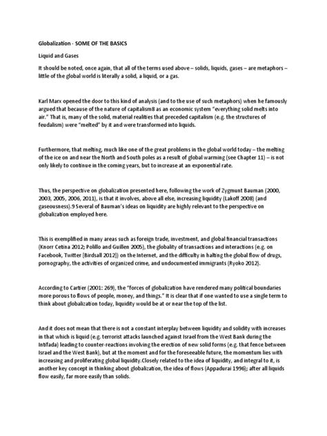 Globalization Some Of The Basics Liquid And Gases Pdf Globalization