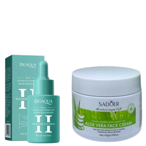 Hyaluronic Acid Serum And Aloe Vera Face Cream Shop Today Get It
