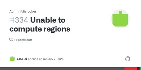 Unable To Compute Regions · Issue 334 · Aorimndislocker · Github