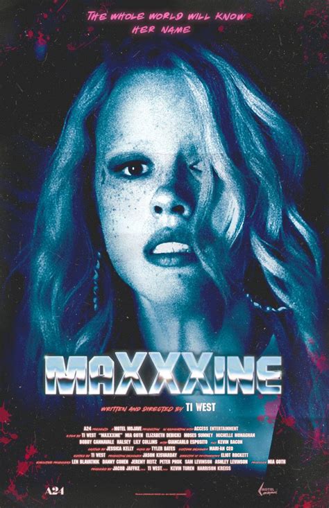 Maxxxine 2024 Poster Design By Wagner Diesel En 2024 Películas