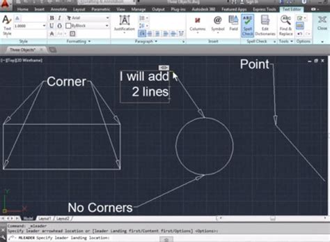 วธการใชคำสงMultileader Editing ในโปรแกรม AutoCAD 2014 Graphic Cad Draiwng