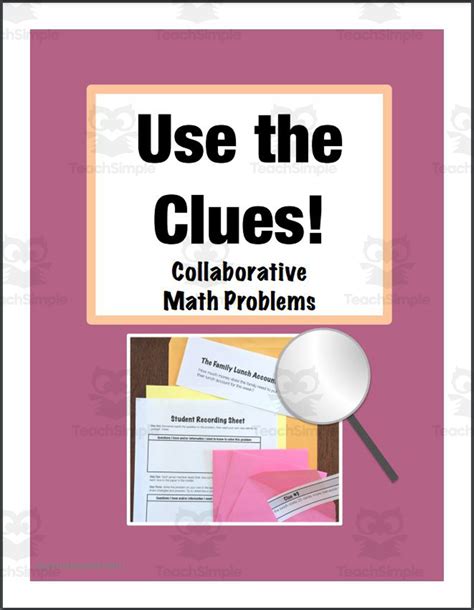 Use The Clues Differentiated Collaborative Problem Solving Grades 3 5 By Teach Simple