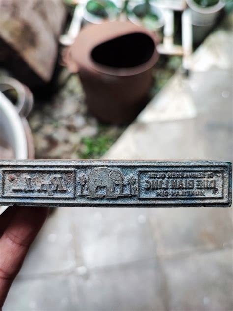 Stempel Plat Merk Dagang Pecinan Muntilan Kuno Antik Pajangan Di Carousell