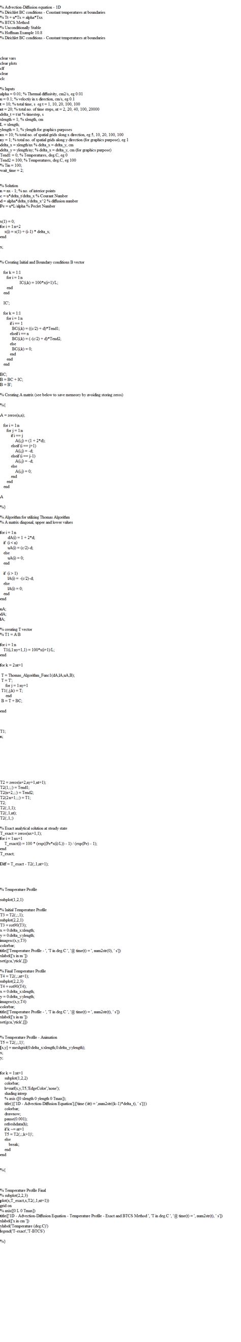 File Name Advection Diffusion Equation 1d Btcs Method