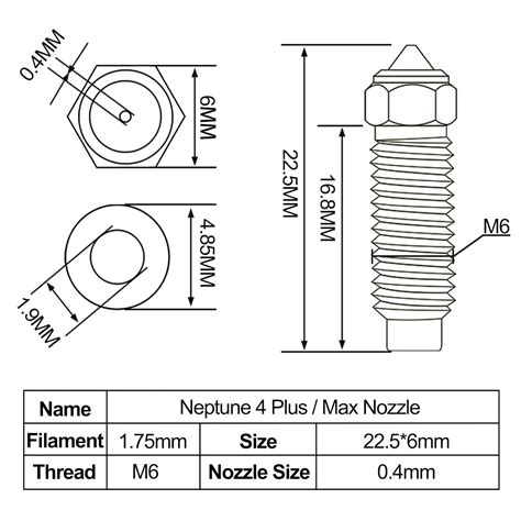 Cht High Speed Nozzle For Neptune 4 Plus Max P3d
