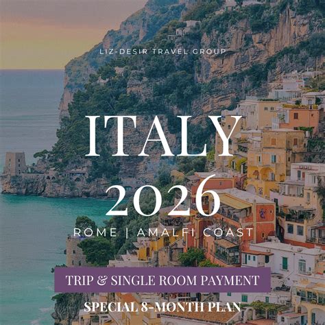 Italy 2026 Special 8 Month Plan W Single Room Ldtg