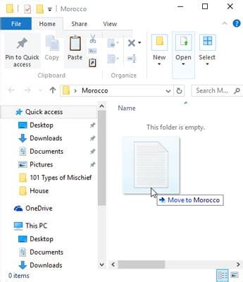 How To Copy Or Move Files And Folders In Windows 10 Dummies