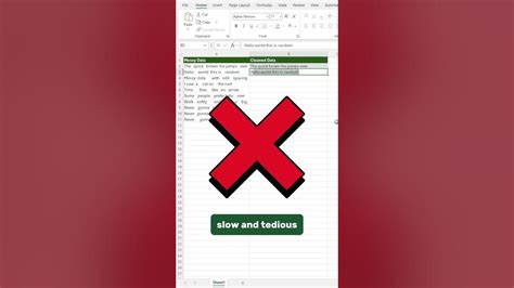 Remove Extra Spaces In Excel Instantly With The Trim Function Youtube