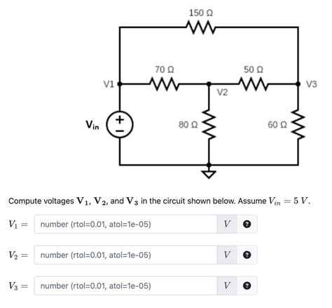 Solved Compute Voltages V1v2 And V3 In The Circuit Shown