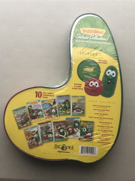 Veggietales Deluxe Collection Dvd 10 Disc Tin Plushes Amaz0n