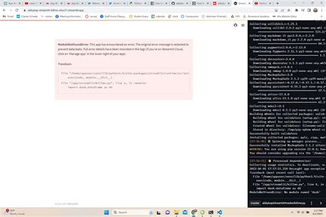 App Libraries Work Locally But Not When Deployed ☁️ Community Cloud