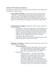 Crafting A Research Abstract Title Introduction Methods And Course Hero