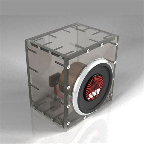 Translucent Acrylic Cabinet For Speaker Plexiglass Subwoofer Box Acrylic Cabinets Subwoofer