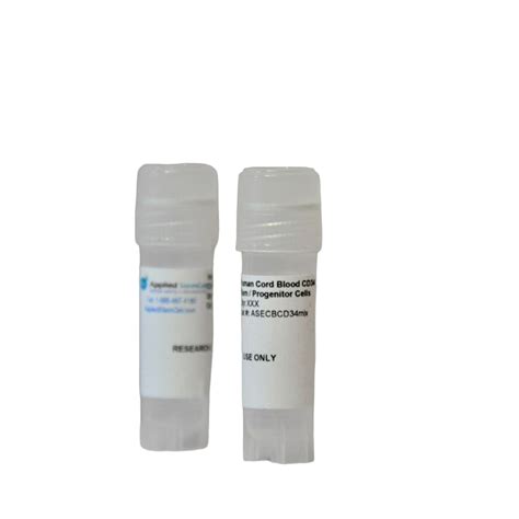Human Cd34 Cord Blood Stem Progenitor Cells Single Donor 1m