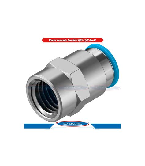 Racor Roscado Hembra Qsf 12 16 B Festo