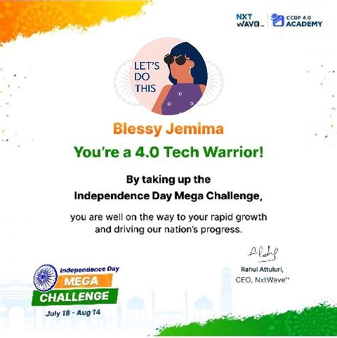 Blessy Jemima On Linkedin Nxt Ccbpian