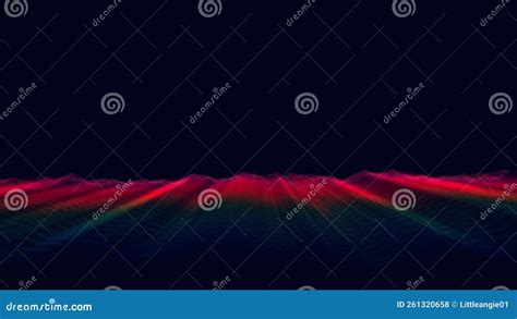 Colorful Light Rays Prism Floating Border Background Animation Stock