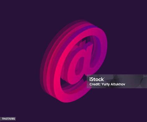 메일 등각 투영 아이콘입니다 벡터 3d 일러스트입니다 0명에 대한 스톡 벡터 아트 및 기타 이미지 0명 3차원 형태 개념 Istock