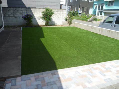 人工芝｜松竹梅造園ホームページ｜青森県｜青森市｜造園｜造園工事｜ガーデニング｜庭｜人工芝｜草｜薪｜畑｜除雪｜