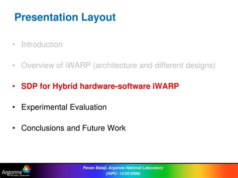 PPT Sockets Direct Protocol For Hybrid Network Stacks A Case Study With IWARP Over 10G