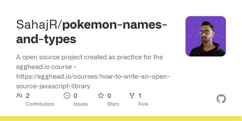 GitHub SahajR Pokemon Names And Types A Open Source Project Created