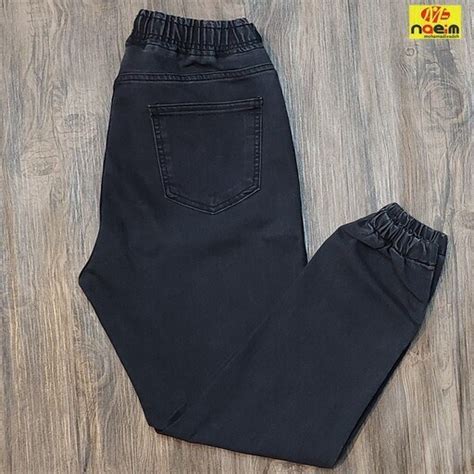 خرید و قیمت شلوار لی اسلش مردانه فول کش فاق بلند سایز 2xl رنگ دودی قد