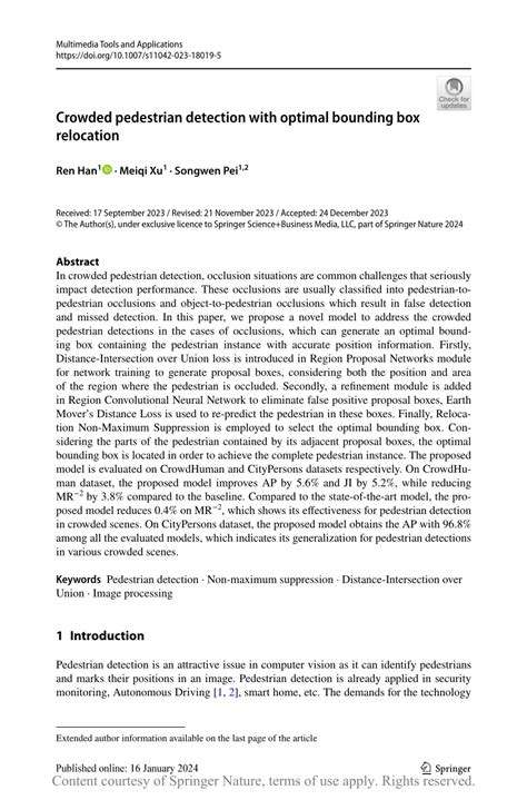 Crowded Pedestrian Detection With Optimal Bounding Box Relocation