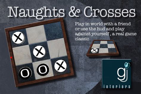 Second Life Marketplace Gj Naughts And Crosses Tic Tac Toe Noughts And Crosses Game