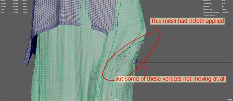 how to fix some vertices on ncloth object not moving autodesk community