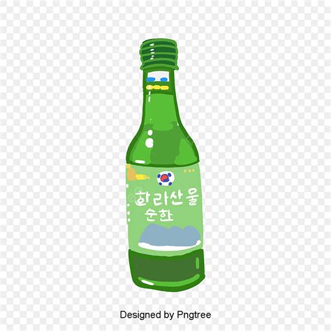 한국 자유형 삽화 일러스트 한국 와인 병 불타는 와인 Png 일러스트 및 Psd 이미지 무료 다운로드 Pngtree