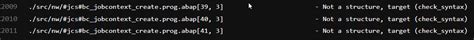 check syntax not a structure target header lines · issue 1073 · abaplint abaplint · github