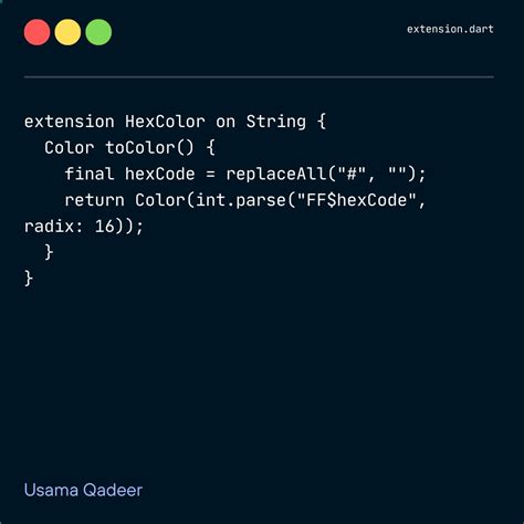 Flutter Dart Programmingtips Mobiledevelopment Cleancode Usama Qadeer