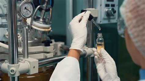 Premium Photo Scientist Test Cbd Hemp Oil Product In Curative Cbd Lab