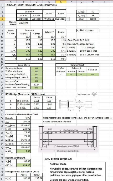 Engineering Excel Templates