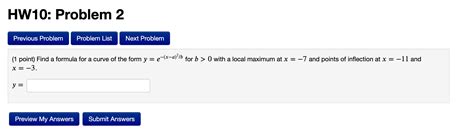 Solved HW Problem Previous Problem Problem List Next Chegg Com