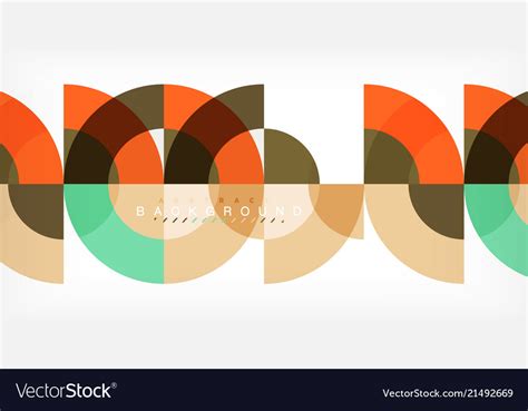 Minimal Circle Abstract Background Design Vector Image