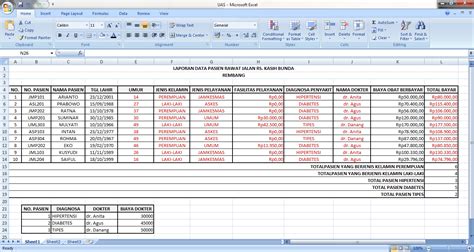 Contoh Data Pasien Rumah Sakit Id