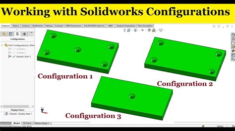Working With Solidworks Configurations Manual Method YouTube