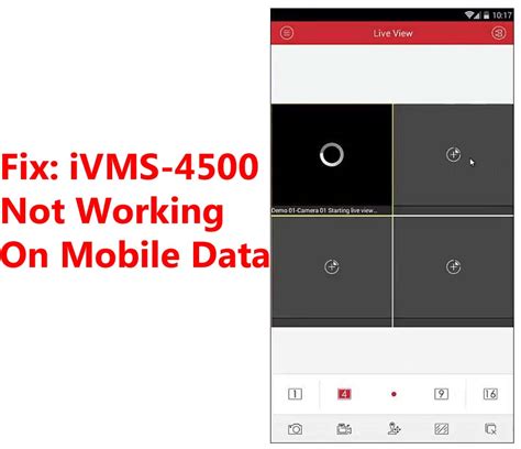 ivms 4500 not working on mobile data nvr ipcamera security