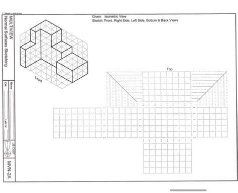 Solved Sex Given Isometric View Sketch Front Right Side