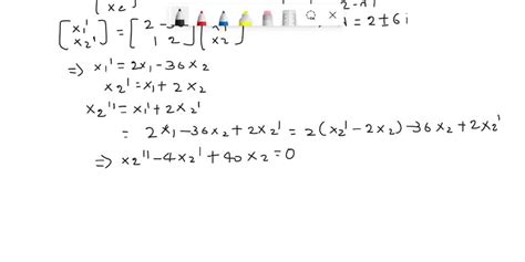 Solved Find The Most General Real Valued Solution To The Linear System