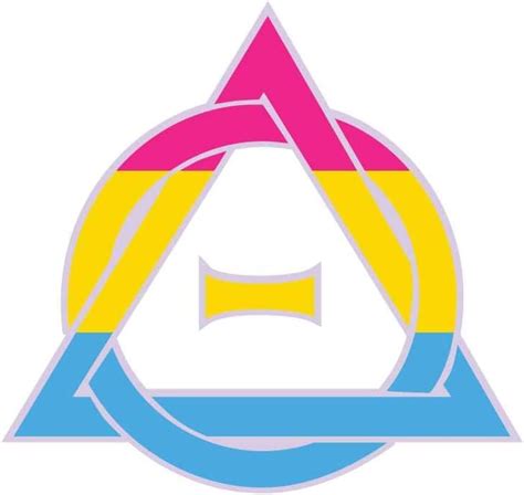 Dark Spark Decals Pansexual Therian Symbol Lgbtq Flag 4 Inch Full Color Vinyl