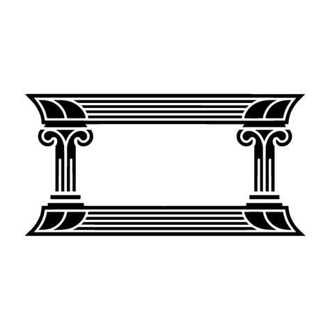 Elegant Classical Frame Vintage Architectural Motif 67496337 Vector