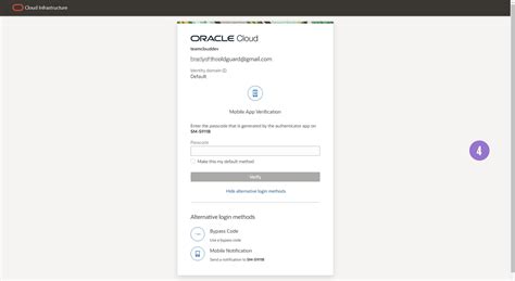 Cannot Login To My Account No Qr Code Displayed R Oraclecloud