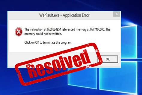 solved 5 methods to fix werfault exe error in windows 10