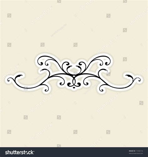 Fancy Scroll Element Stock Vector Royalty Free 11936116 Shutterstock