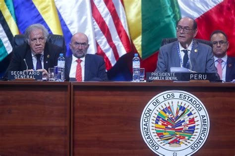 Clausura De La 52 Asamblea General De La Oea A Cargo Del Secretario